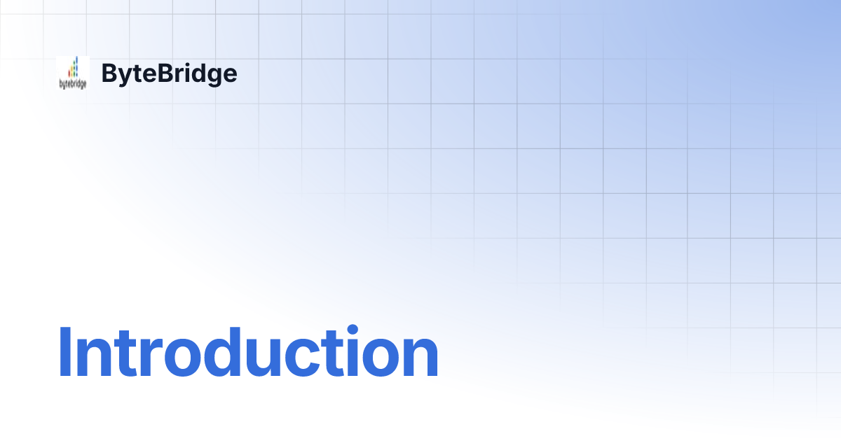Introduction | ByteBridge